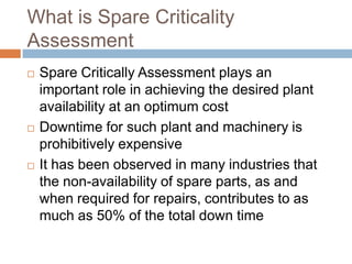 03.chapter3.4.spares.criticality | PPTX