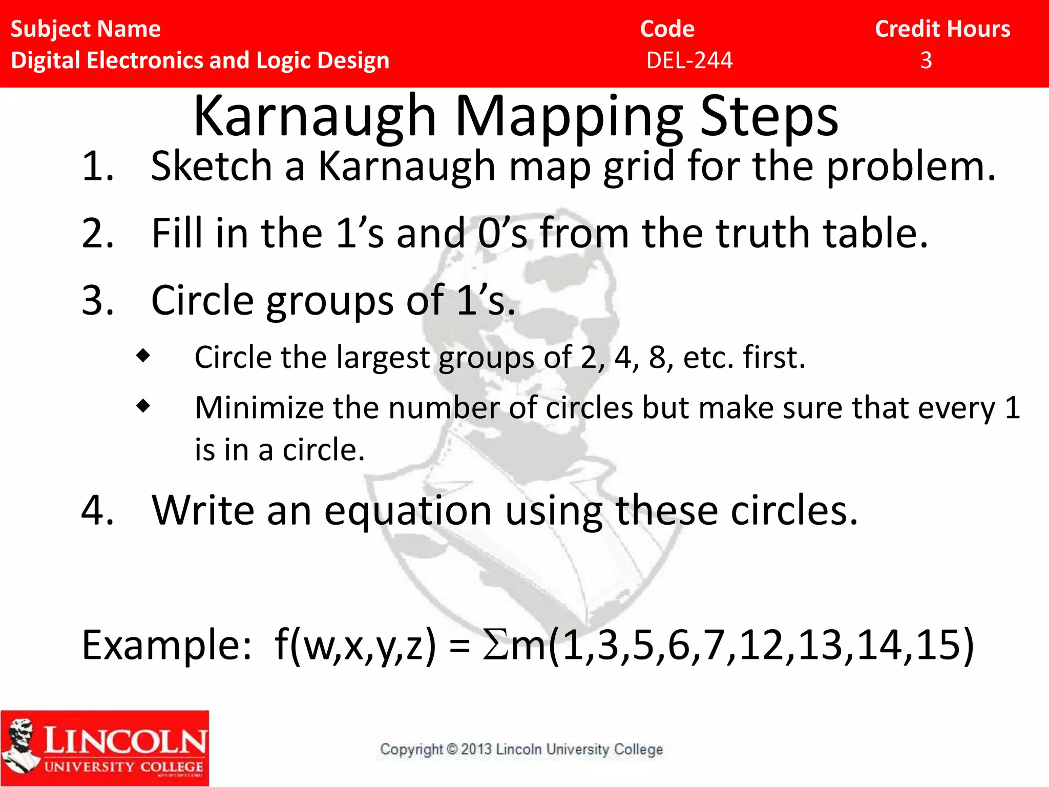 karnaugh maps | PPT