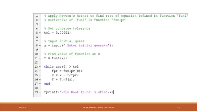 03 Chapter MATLAB finite precision arithmatic | PPT