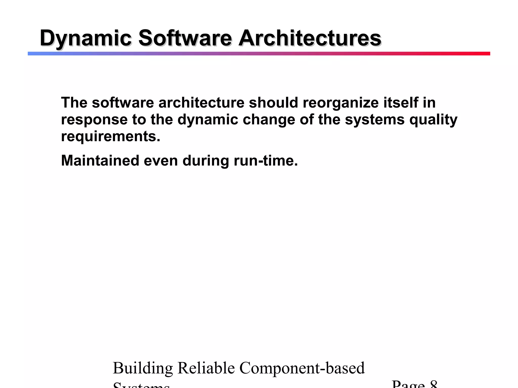 Architecting Component Based Systems Ppt Operating Systems Computer Software And Applications