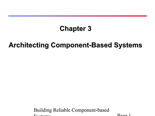 Architecting Component Based Systems Ppt Operating Systems Computer Software And Applications
