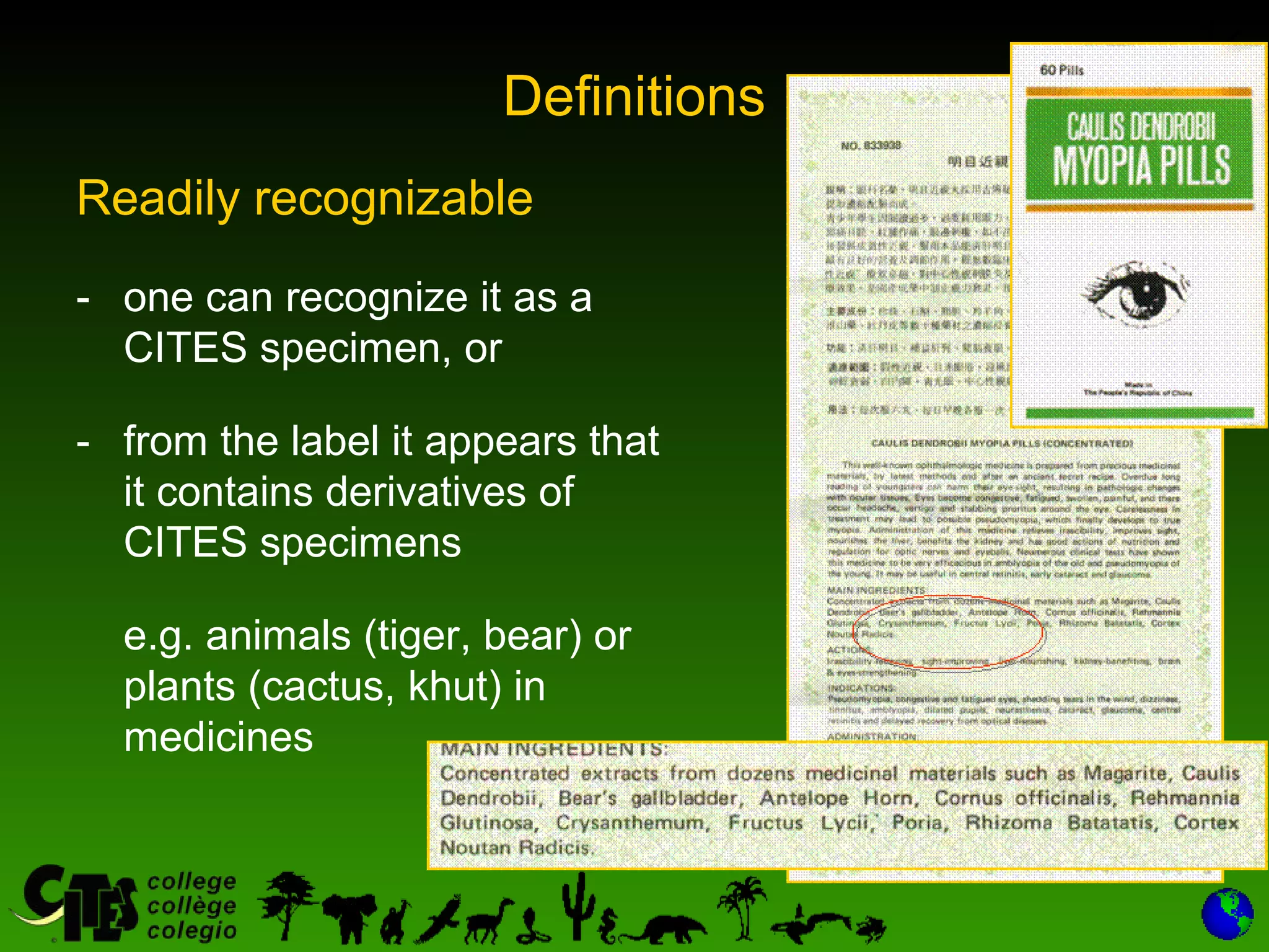 CITES Definitions | PPT