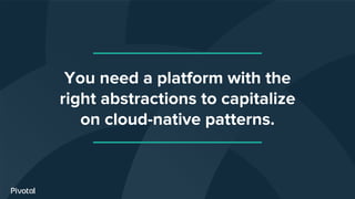 Lo Scenario Cloud-Native (Pivotal Cloud-Native Workshop: Milan) | PPT