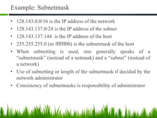 03 coms 525 tcpip - ip address | PPT