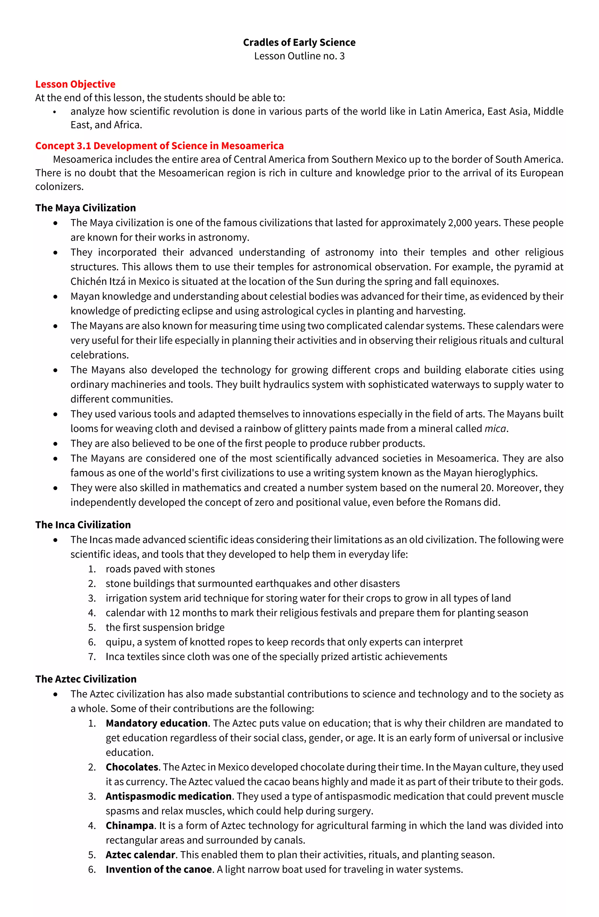 03 cradles of early science | PDF