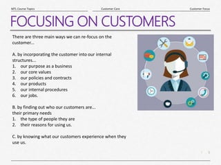 Customer Focus | PPTX