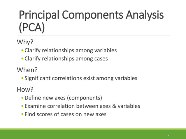 Introduction to Dimension Reduction with PCA | PPTX | Technology & Computing