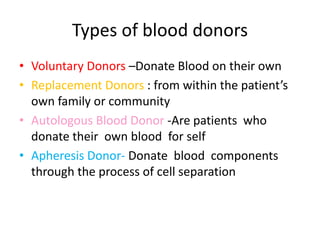 donor selection criteria | PPTX