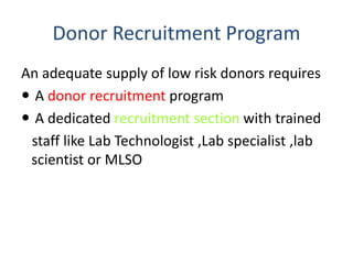 donor selection criteria | PPTX