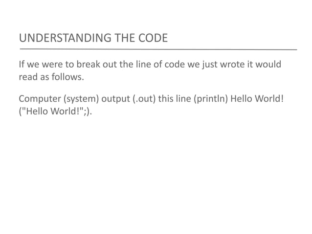 03 eclipse basics & hello world | PPT
