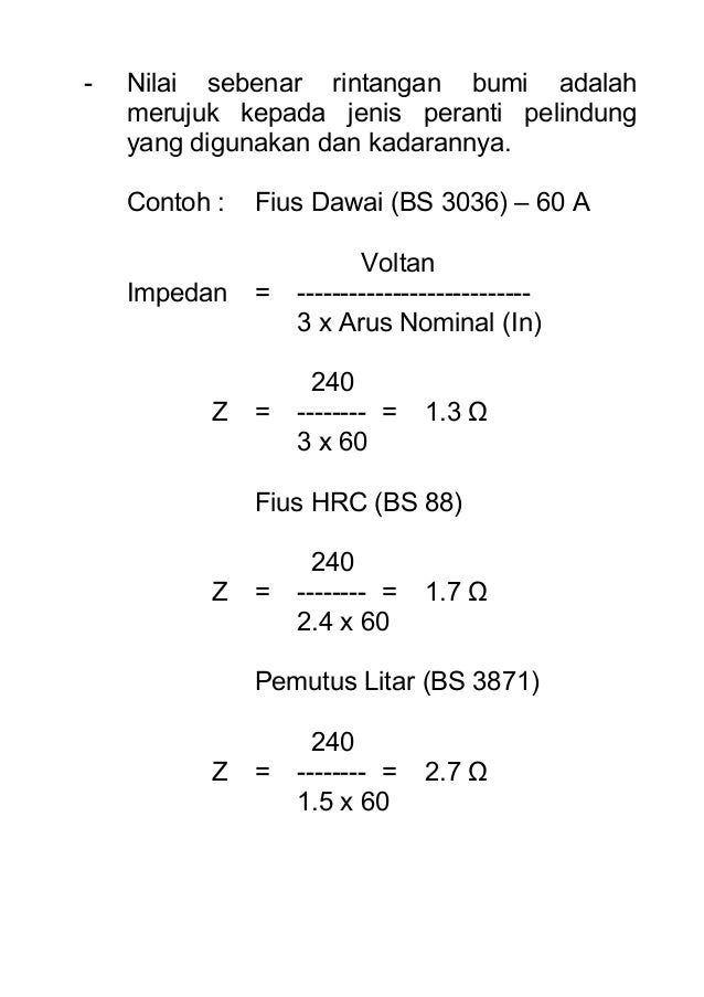 UJIAN RINTANGAN ELEKTROD BUMI