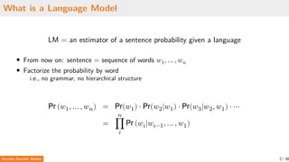 encoder and decoder for language modelss | PDF