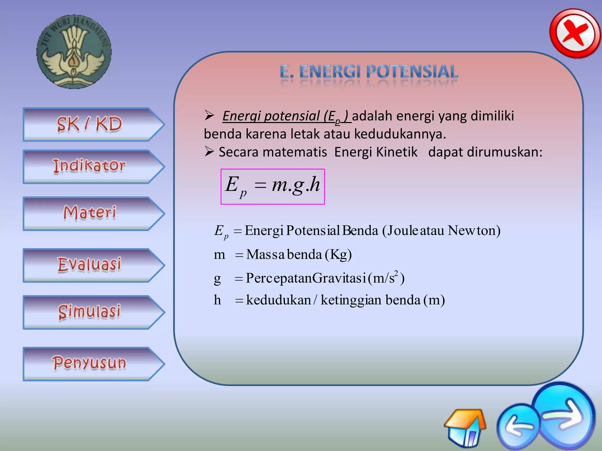 Fisika kelas 8 : Energi dan usaha | PPTX