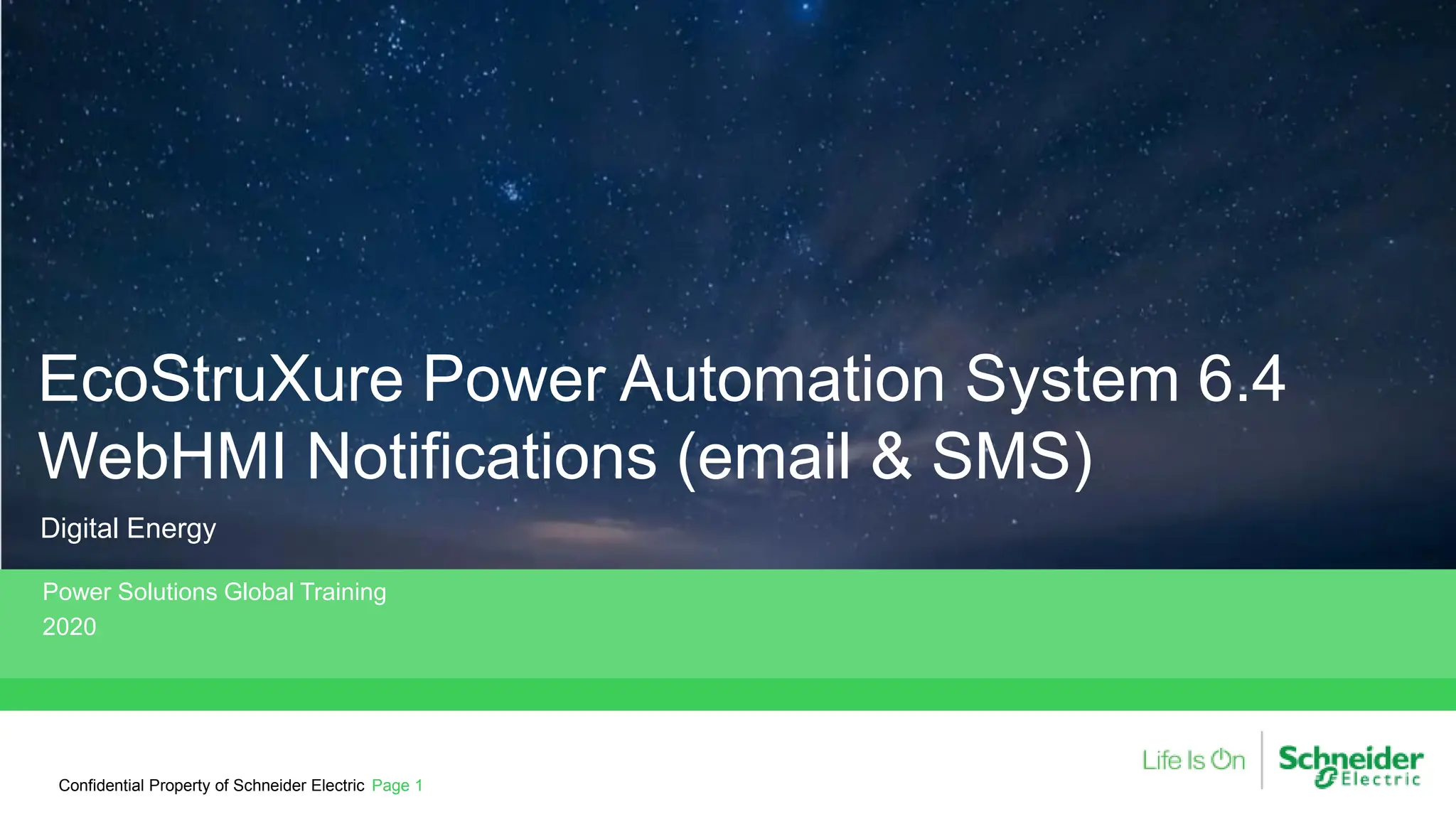 Comprehensive Guide to EcoStruXure Power Automation System 6.4 WebHMI ...