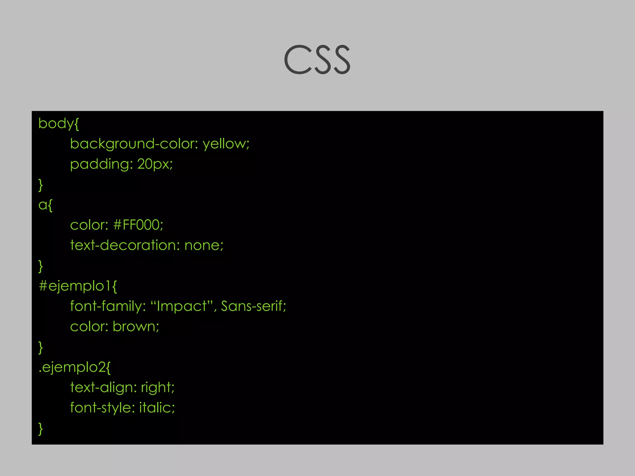 Conceptos Básicos CSS | PPTX