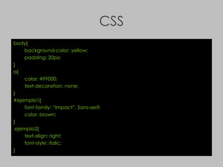 Conceptos Básicos CSS | PPTX