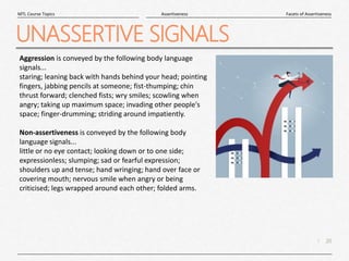 Facets of Assertiveness | PPT