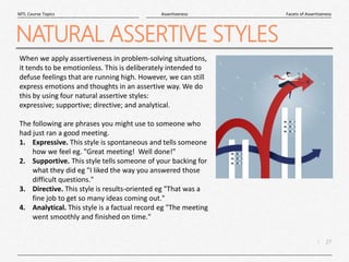 Facets of Assertiveness | PPT