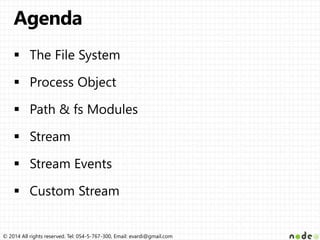 Node.js File system & Streams | PPTX