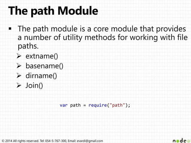 Node.js File system & Streams | PPTX | Email | Internet