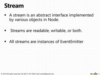 Node.js File system & Streams | PPTX