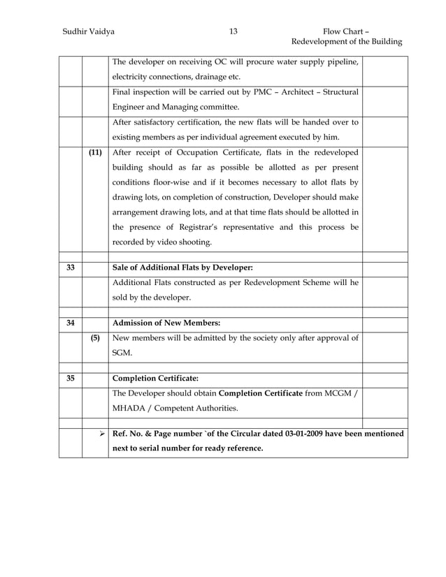 03 flow chart - redevelopment of the building | PDF | Developmental ...