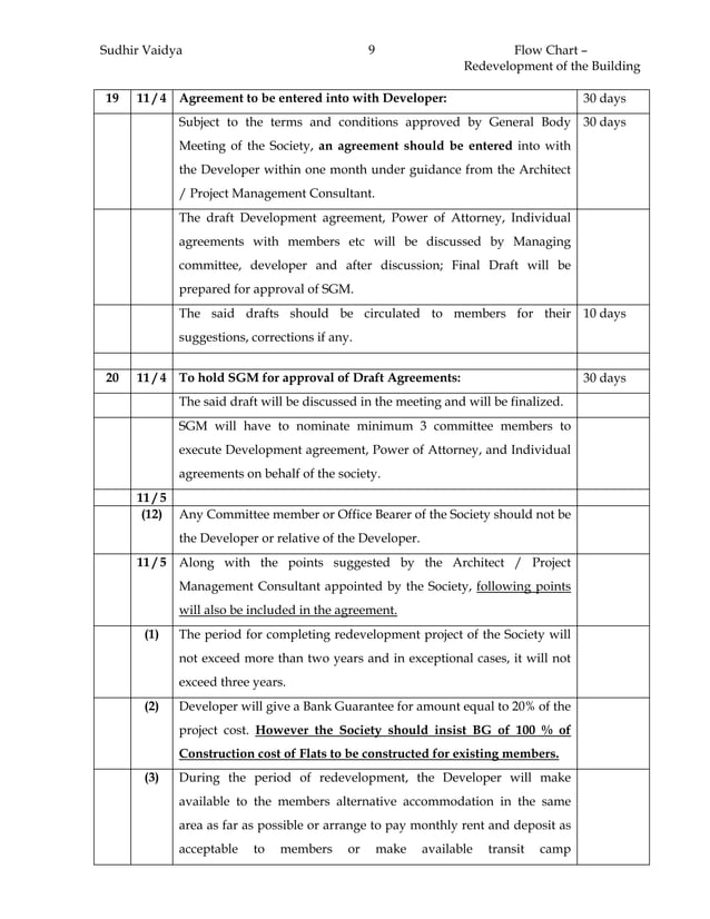 03 flow chart - redevelopment of the building | PDF | Developmental ...