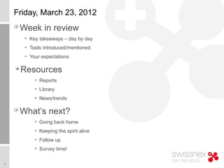 03. Friday - Study Tour presentation | PPT