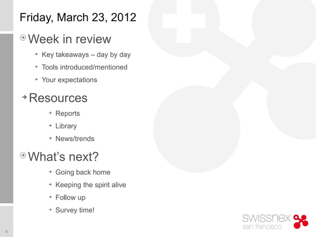 03. Friday - Study Tour presentation | PPT