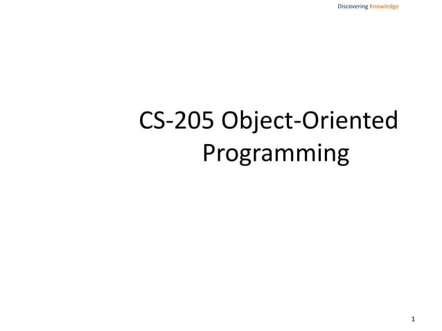 Fundamentals of OOP (Object Oriented Programming) | PPT Fundamentals of OOP (Object Oriented Programming) | PPT