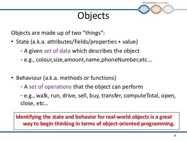 Fundamentals of OOP (Object Oriented Programming)