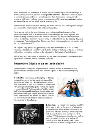 03. g325 contemporary media issues - postmodern media aesthetics | PDF