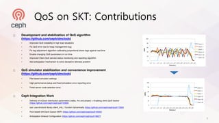 Ceph QoS: How to support QoS in distributed storage system - Taewoong Kim | PDF
