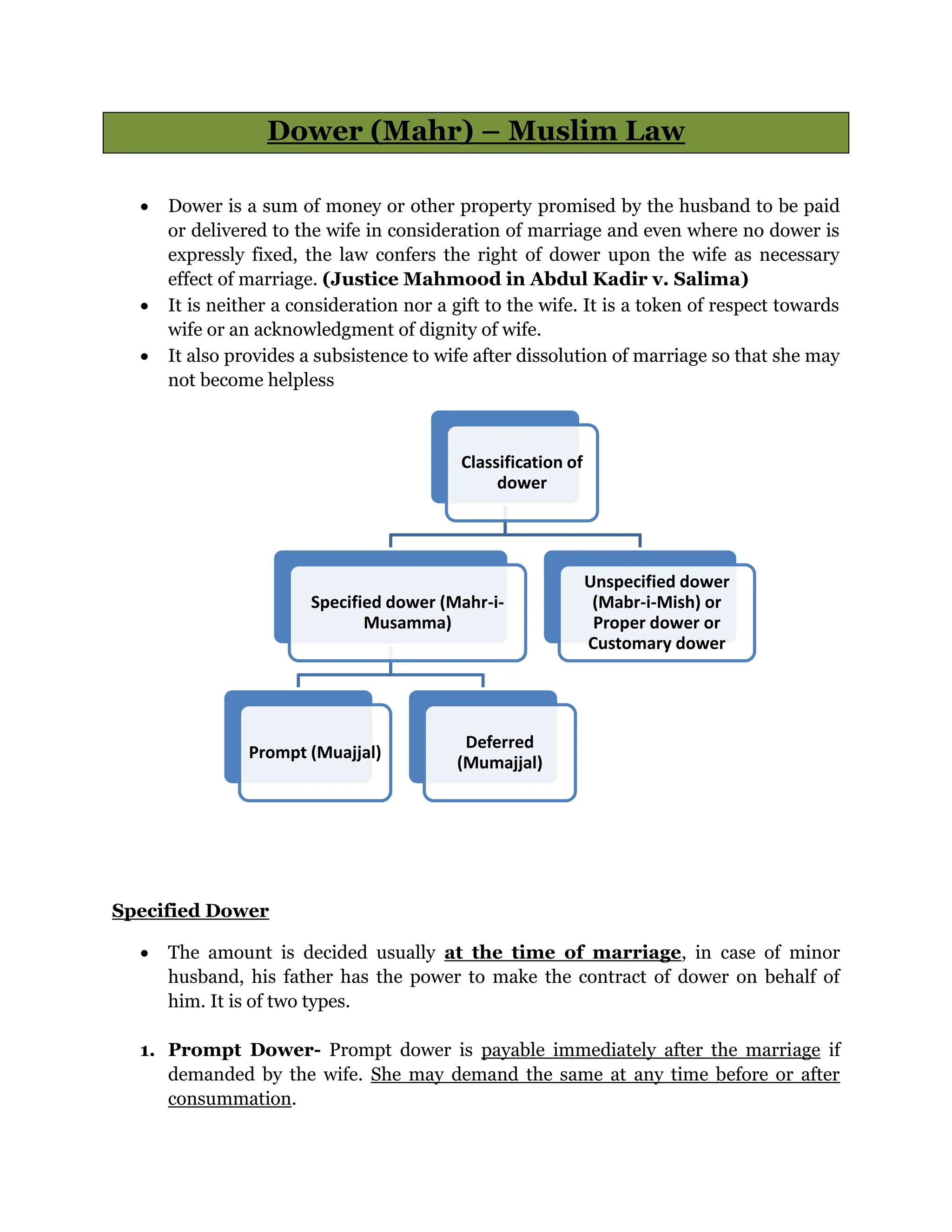 03-Iddatdower-docx-1-1.pdfj Muslim law notes | PDF