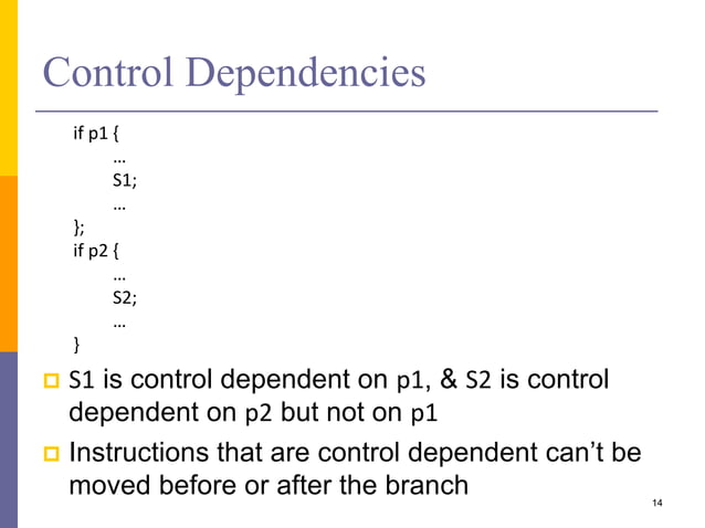 Instruction Level Parallelism Compiler Techniques Pptx Programming Languages Computing