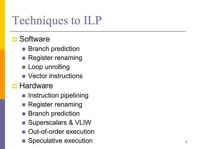 Instruction Level Parallelism Compiler Techniques Ppt