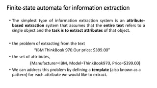 Information Extraction | PPTX