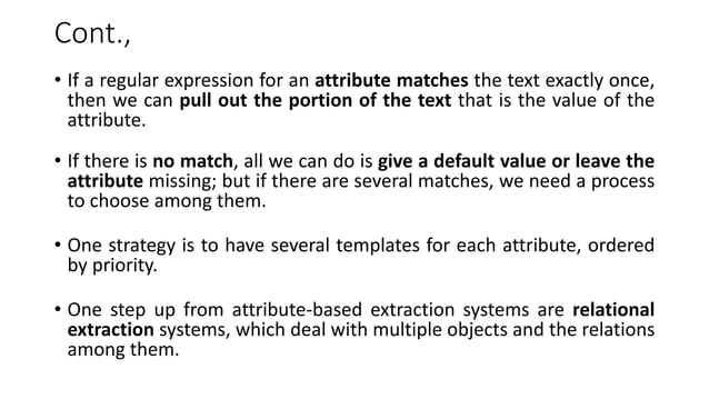 Information Extraction | PPTX | Databases | Computer Software and ...