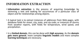 Information Extraction | PPTX