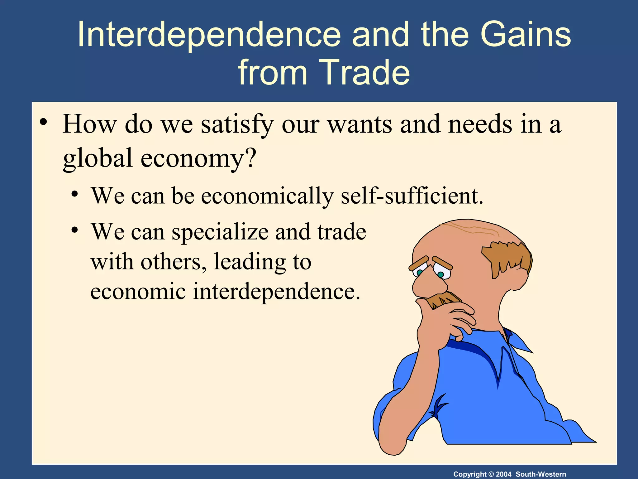 interdependence and the gains from trade | PPT
