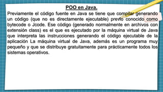 Introducción a la progrogramación orientada a objetos con Java | PPTX