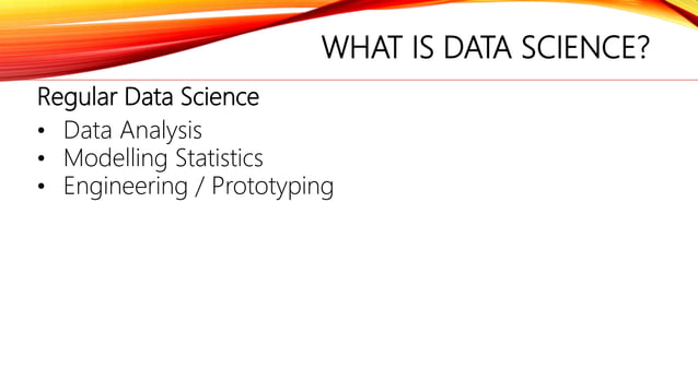Introduction to Data Science | PPTX | Technology Industry | Industries
