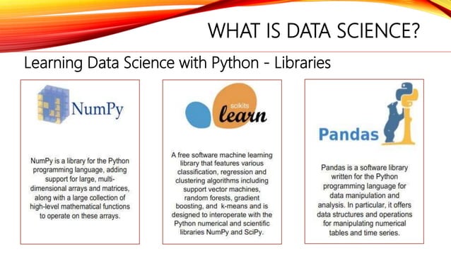 Introduction to Data Science | PPTX | Technology Industry | Industries