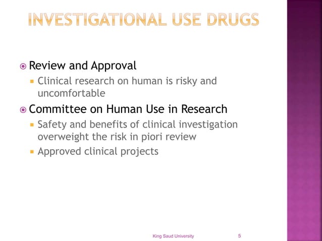 03 investigational use drugs update from guidelines