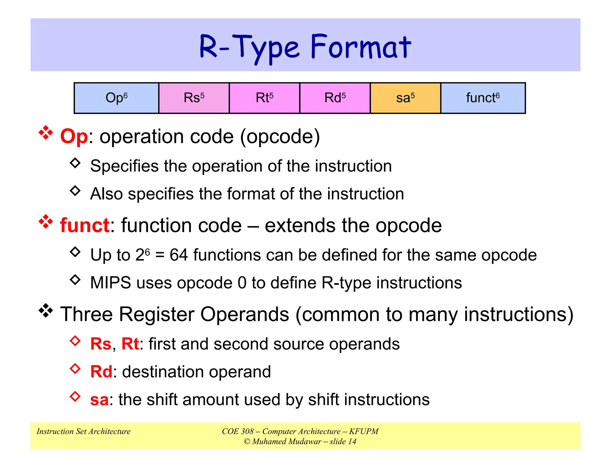 Digital principles and computer organisation -Instruction set ...