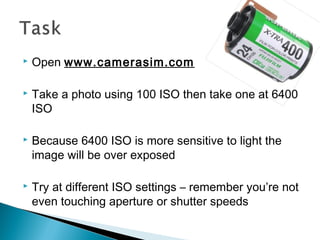 Photography: 4 - ISO (Film Speed) | PPT