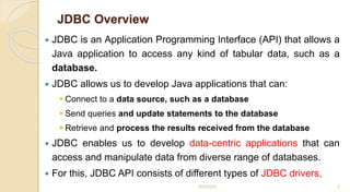 03-JDBC.pptx | Databases | Computer Software and Applications