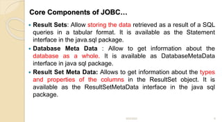 03-JDBC.pptx | Databases | Computer Software and Applications