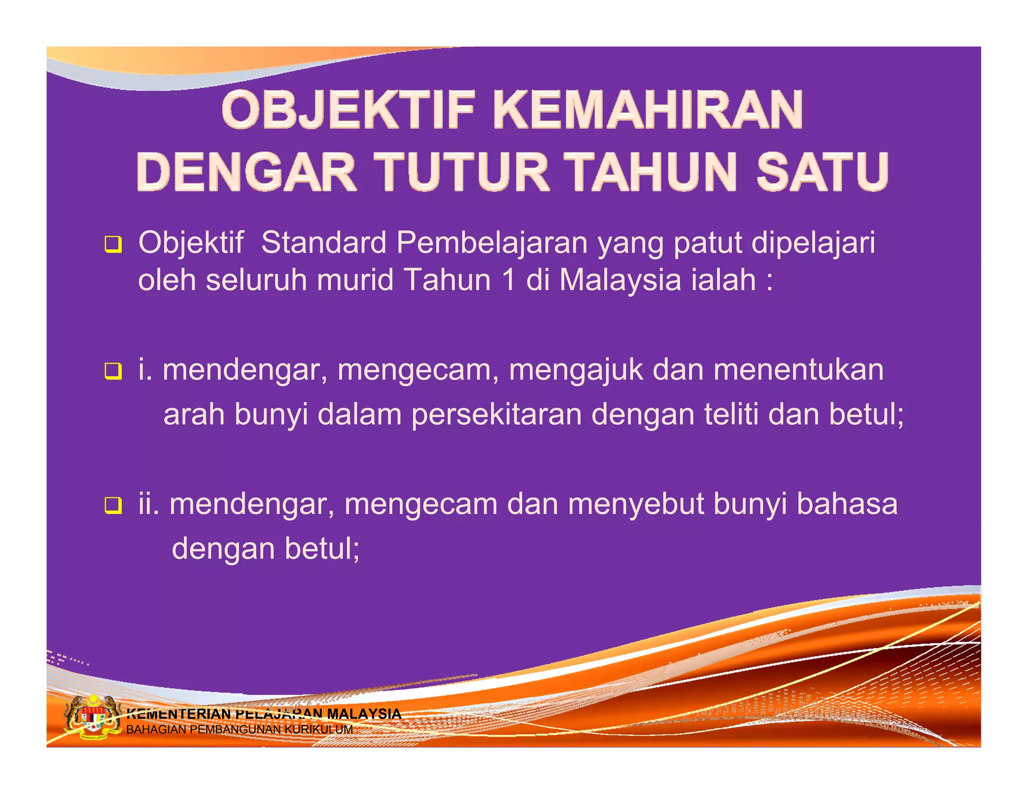 03 kemahiran mendengar dan bertutur | PDF