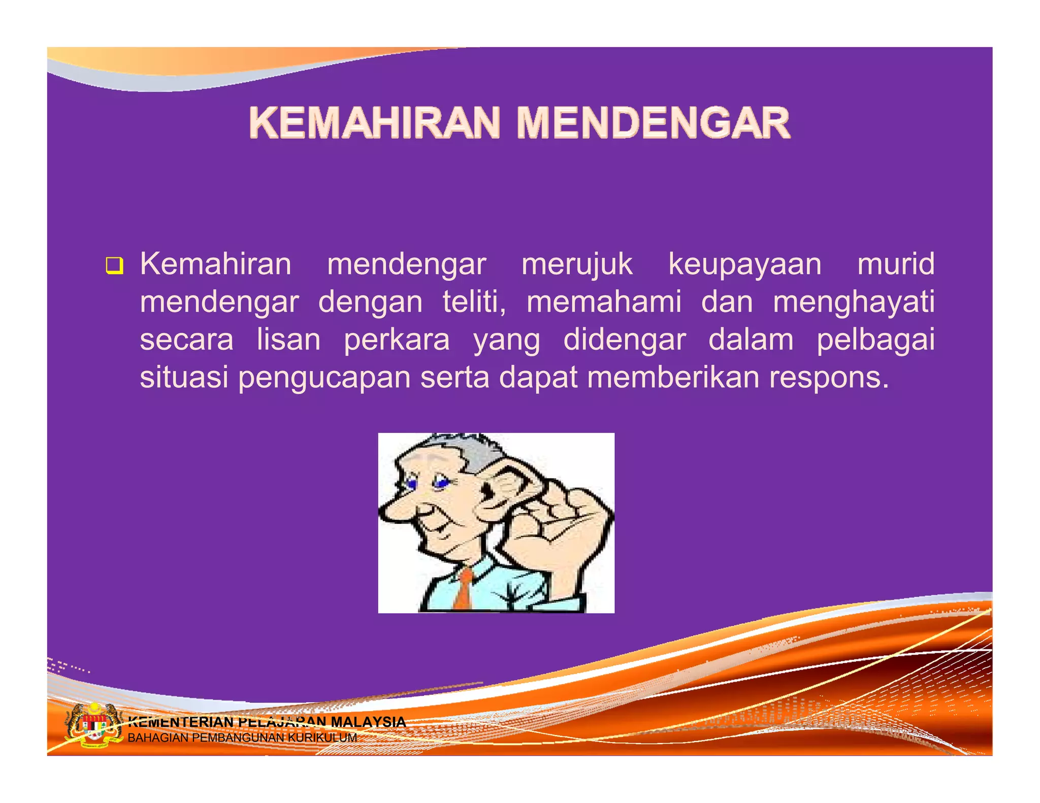 03 kemahiran mendengar dan bertutur | PDF